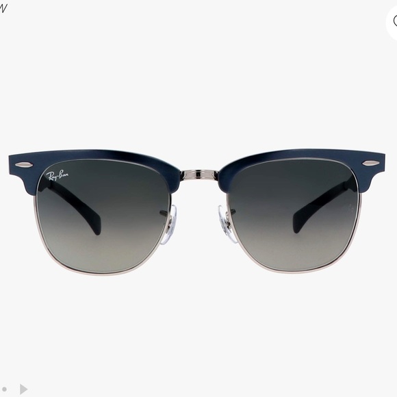 Ray-Ban | Accessories | Rayban Clubmaster Rb357 Brushed Blue Silver ...